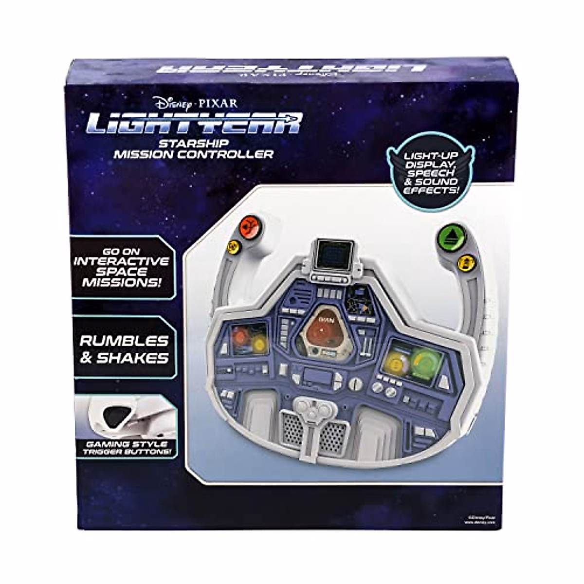 Disney Pixar Lightyear Toy Steering Wheel for Kids, Toddler Toy with Sound Effects for Fans of Toy Story