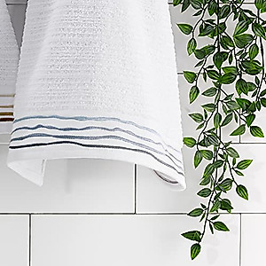 Avanti Linens Ripple Collection, Washcloth, Blue