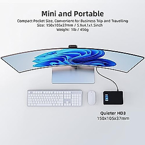 MeLE Fanless Mini PC QuieterHD3 Celeron N5105 16GB 512GB Windows 11 Pro Micro Computer Small Desktop Servers with Gigabit Ethernet WiFi 6 PXE Dual HDMI 4K Unlock BIOS on Industrial Webcast Office