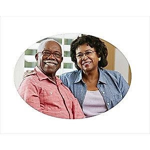 Ceramic Memorial Photo Tile - Oval Picture for headstones. Photo Memorial Plaque. 4.7" x 3.5". Large Size. 100% Weatherproof.