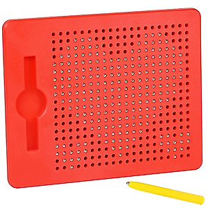 MAGBLOCK Magnetic Drawing Board Kids Writing Pad with Magnet Pen, Portable Educational Toys for Toddlers Kids Boys and Girls,Gifts Ideal for Travel and Road Trips (8.58in x6.89in)