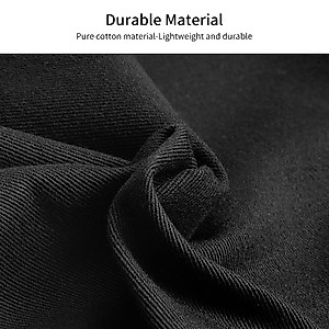 Viedouce 2 Packs Aprons Cotton,Cooking Kitchen Aprons,Adjustable Chef Apron with Pockets for Men Women,Black Aprons for Restaurant Garden Artist Garden BBQ,School,House