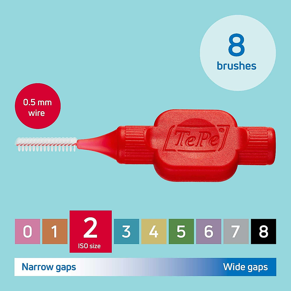 TePe Interdental Brushes Original Red 8 Brushes