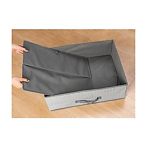 NEPA Market Fabric Storage Cube Bins - Non-Woven Foldable Fabric Bins, Closet Organizers for Shelves, Perfect for Clothes, Toys and More (Gray, Small)