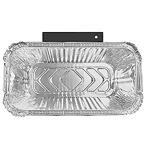 BSARTE 2X Larger Grease Cup Tray and Aluminum Drip Pans Liner(10 Pack) Compatible with Blackstone 28" 30" 36" Flat Top Griddles, Rear Grease Collection Catcher Pan Accessories