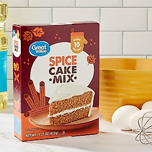 Great Value Spice Cake Mix, 15.25 Ounce, 1 Count