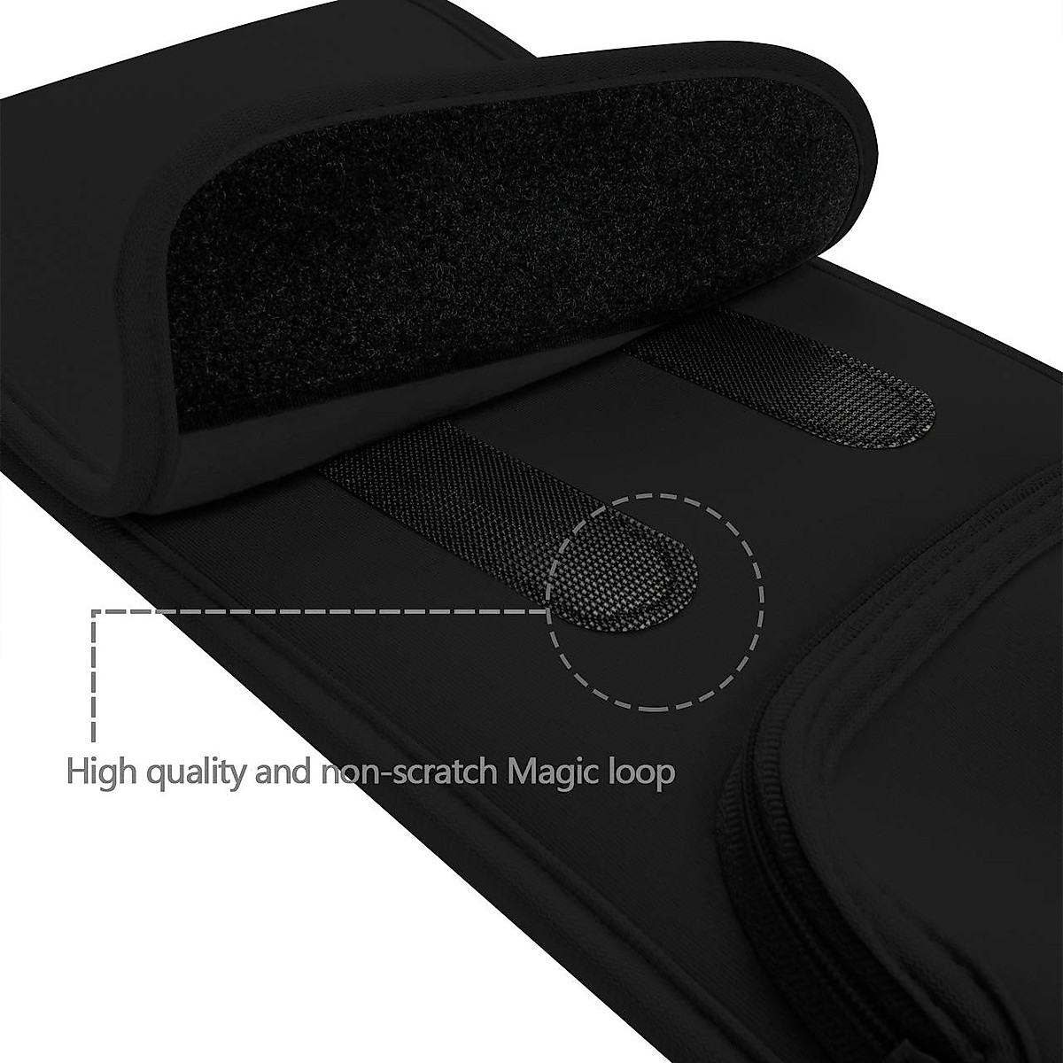 Case Star Keyboard Sleeve Travel Storage Pouch for Wireless Large Size Mechanical and Gaming Keyboards Arteck Microsoft (Up to 20 Inch) - Adjustable Height Neoprene Keyboard Bag Case (Black-Large)