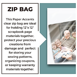 Zip Bag 13x13" 2mil Clear 10pc