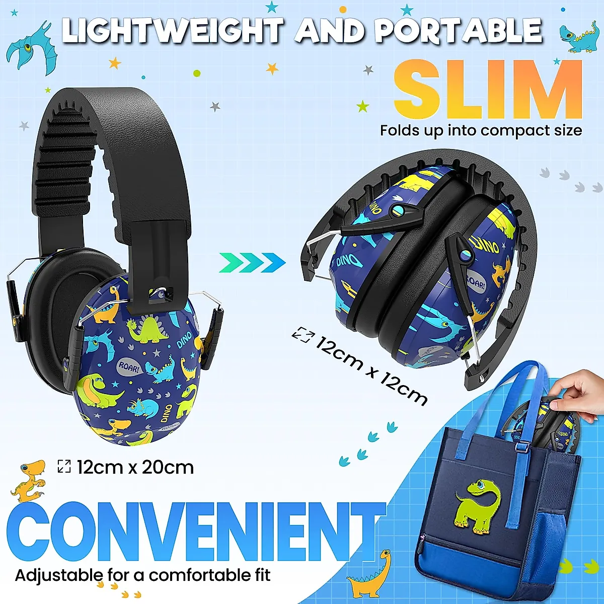 RIIKUNTEK Kids Ear Protection Safety Ear Muffs - SNR 27dB Noise Cancelling Headphones for Kids, Toddlers, Teens, Autism, Hearing Protection Earmuffs for Concerts, Fireworks, Sports Events, Air Shows