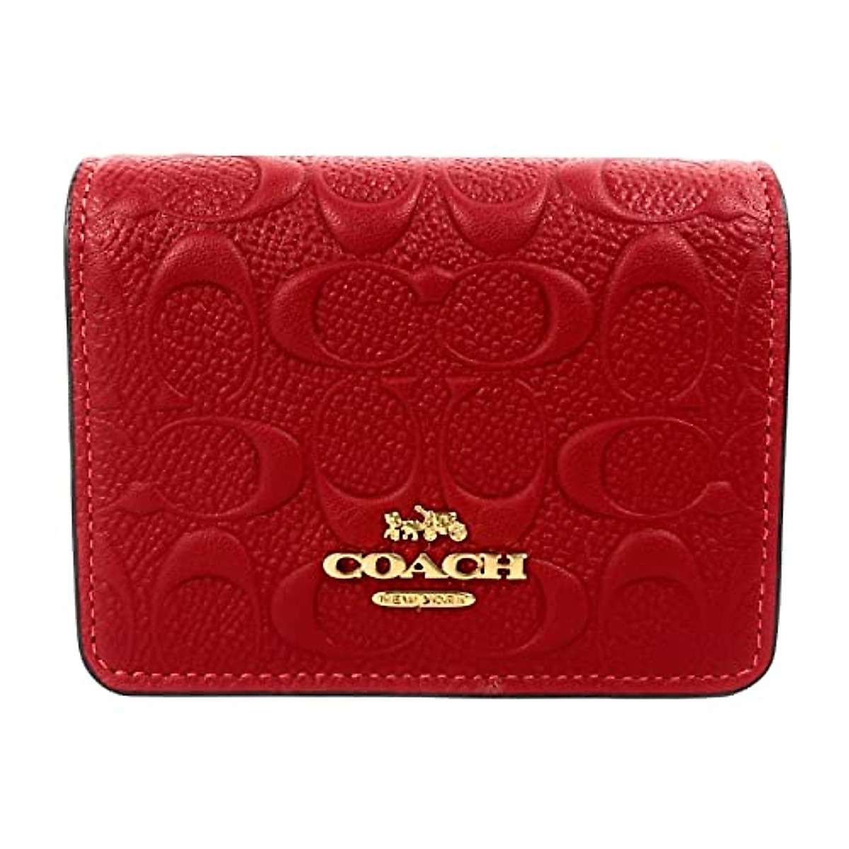 COACH Mini Wallet on a Chain Signature Leather