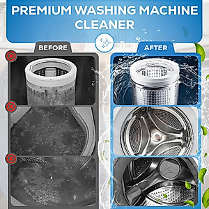 raxtup Washing Machine Cleaner Deep Cleaning Tablets For HE Front Loader & Top Load Washer, Clean Inside Drum And Laundry Tub Seal (30)