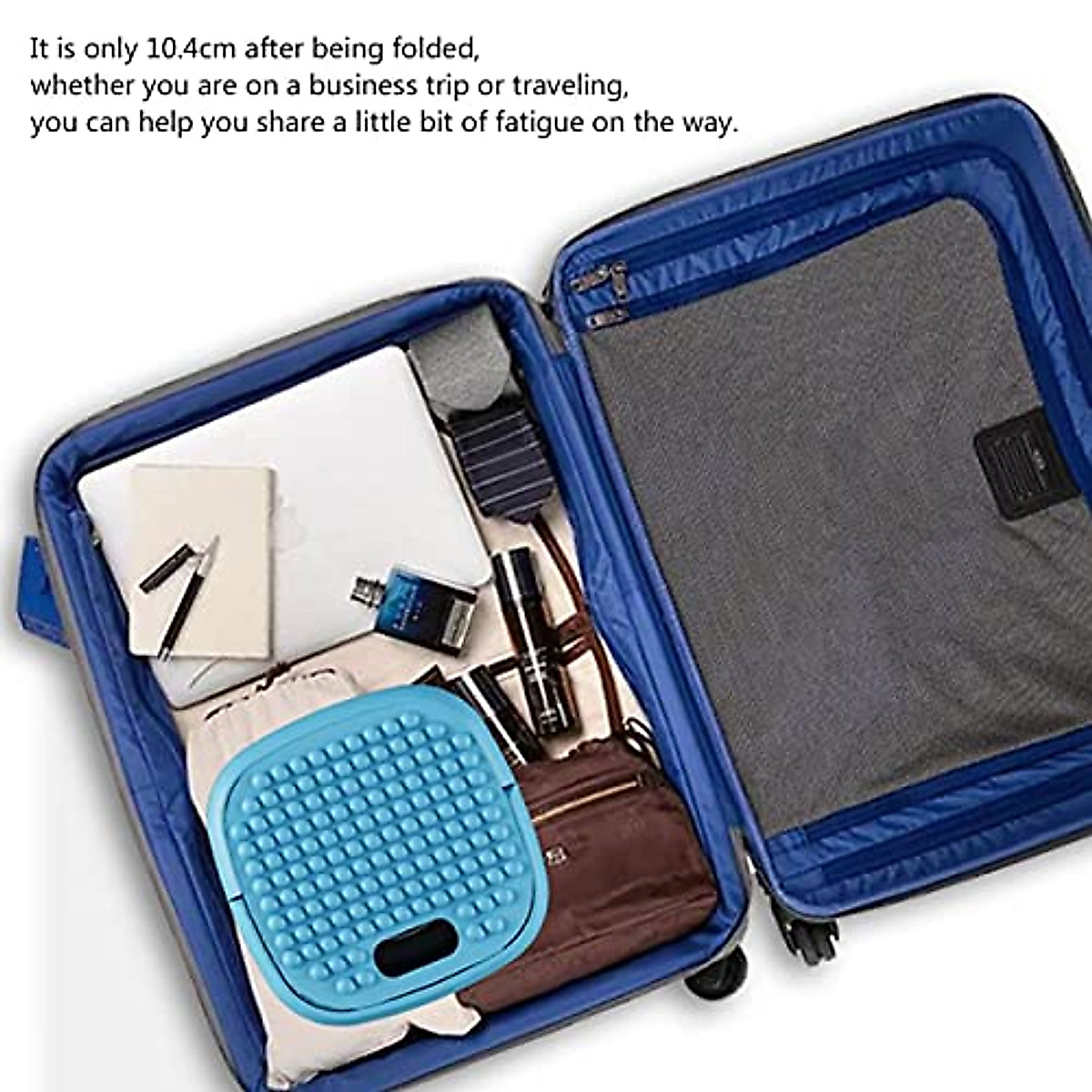 Portable Washing Machine Mini Foldable Washer with Spin Dryer Bucket for Baby Clothes,Underwear,Socks,Towels Perfect for Travel,Apartment,Lightweight & Easy to Carry (Blue), S43L18CGNE9F019EUHK