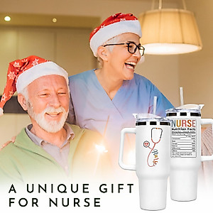 Nurse Gifts - Nurse Gifts for Women - Nurses Week Gifts, Nurse Appreciation Gifts - Gifts for Nurses, Nursing Gifts, Nurses Gifts, New Nurse Gifts - Nurse Practitioner Gifts for Women - 40 Oz Tumbler