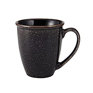 Mikasa Barrett 16 Piece Dinnerware Set, Service For 4, Black