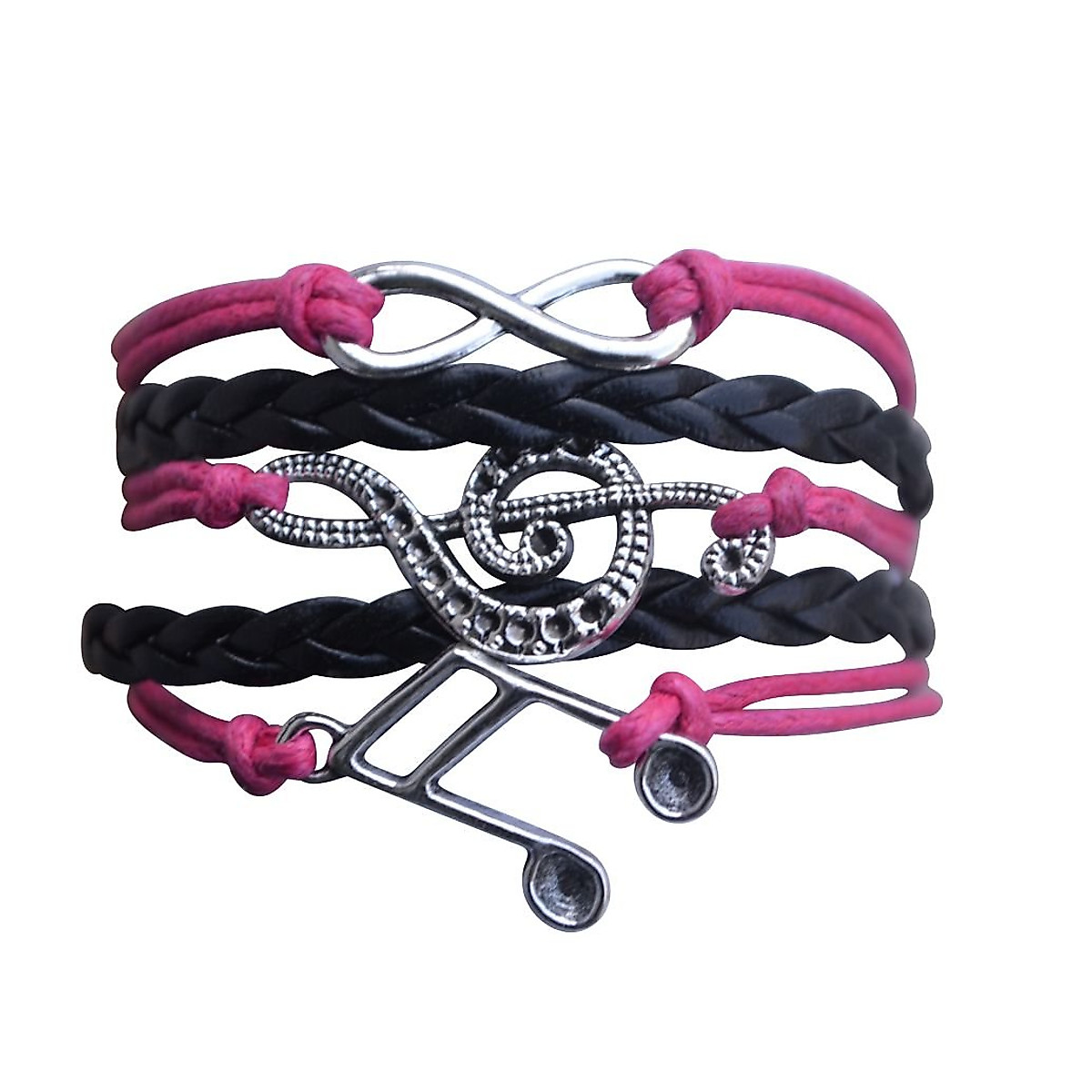 Music Bracelet Musical Jewelry - Infinity Love Music Gifts Music Jewelry Bracelet Gifts For Women, Teen, Girls Music Lovers, Music Teacher gifts, Music Themed Gifts