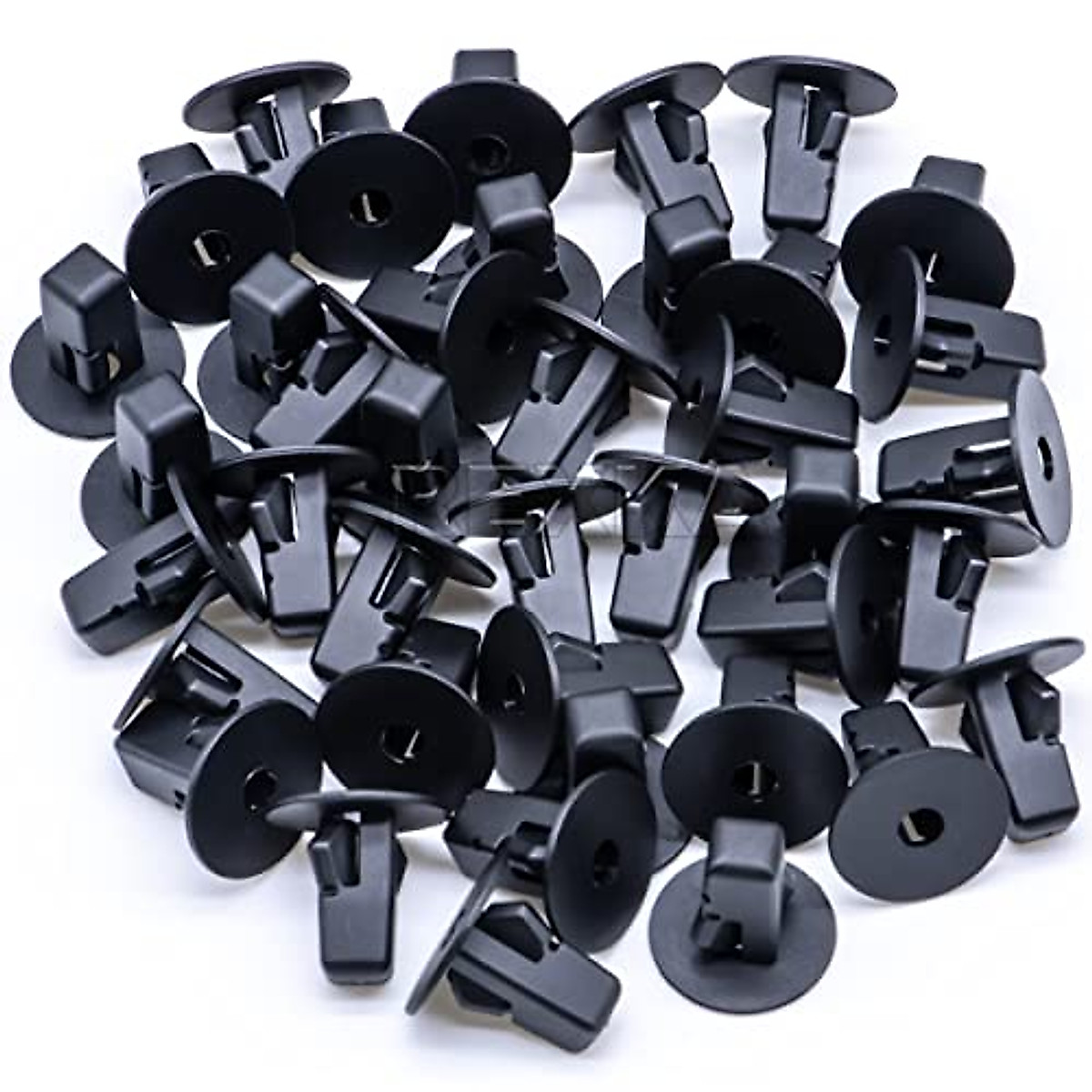 Rexka 40pcs Fender Liner Wheelhouse Liner Mud Guard Nylon Screw Grommet Nut Retainer Compatible with Toyota Lexus 90189-06013 Camry Corolla Highlander Tundra Tacoma Sequoia