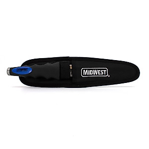 MIDWEST Flex Duct Knife - 5" Blade with Rubberized Handle & Nylon Sheath - MWT-FDK02