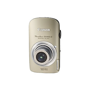 Canon PowerShot SD960IS 12.1 MP Digital Camera with 4x Wide Angle Optical Image Stabilized Zoom and 2.8-inch LCD (Gold)