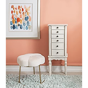 Powell Darcy Off White Jewelry Armoire