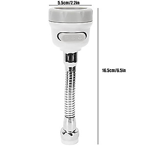 Walfront Kitchen Faucet, 360° Rotatable Faucet Sprayer Head, Kitchen Sink Faucet with 3 Modes Adjustment for Kitchen Bathroom Garden(G1/2), Shower Head