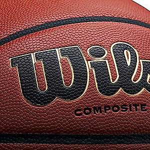 WILSON NCAA Replica Game Basketball - Brown, Intermediate - 28.5"