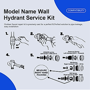 630-7755 Wall Hydrant Repair Kit for Prier Faucet Repair Kit 500 400 300 Series Part