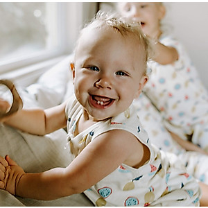 Babysoy Pattern Print Soy Tank Sleep Sack Wearable Blanket (6-12 Months, Fruits)