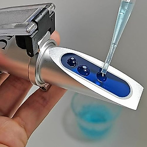 Salinity Refractometer 0~28% Scale Range, Measuring Sodium Chloride Content in Brine, Seawater and Industry. Salinometer for Food with Automatic Temperature Compensation (ATC)