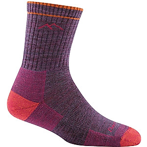 DARN TOUGH (Style 1903) Women's Hiker Hike/Trek Sock - Plum Heather, Large
