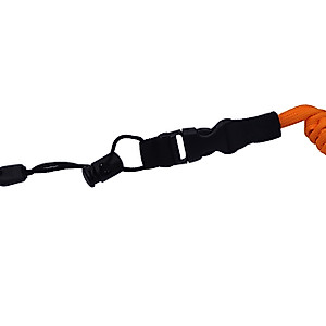 METER STAR 2 PCS Random Color Anti-Lost Elastic Kayak Canoe Paddle Leash Safety Boat Fishing Rod Pole Coiled Lanyard Cord Tie Rope