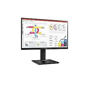 LG 23.8” 24BP75Q-B IPS QHD Monitor with HDR10, USB Type-C™ Port, AMD FreeSync™, Reader Mode, & Flicker Safe, Black