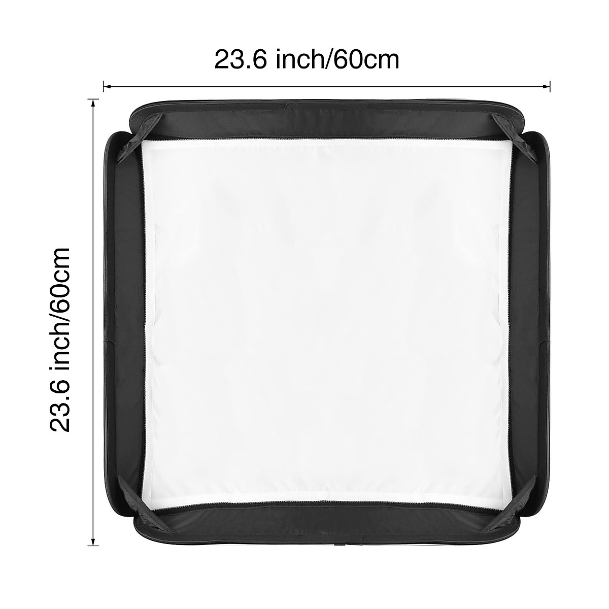 Godox 24x24inch 60x60cm Grid Strip Softbox with S2 S-Type Speedlite Bracket Bowens Mount for Godox V1 Series, AD200Pro, AD200, AD400Pro, V860II, TT350 Series Flash Speedlites