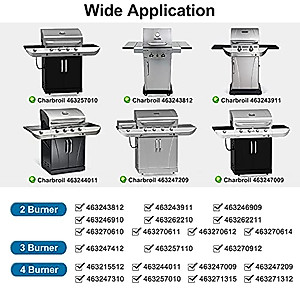 Criditpid Grill Parts Kits Compatible for Char-Broil Charbroil 463244011, 463247209, 463257010, 463247310, 463247009, 463247412, 463257110, 463270614, 463243812, Replacement for Charbroil 463257010