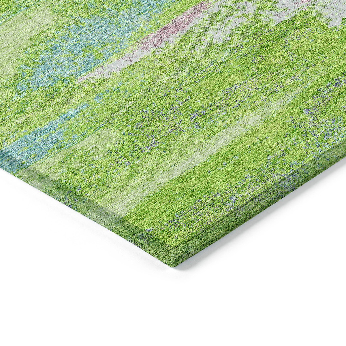 Addison Rugs Chantille ACN942 Lime 1'8" x 2'6" Indoor Outdoor Area Rug, Easy Clean, Machine Washable, Non Shedding, Bedroom, Entry, Living Room, Dining Room, Kitchen, Patio Rug