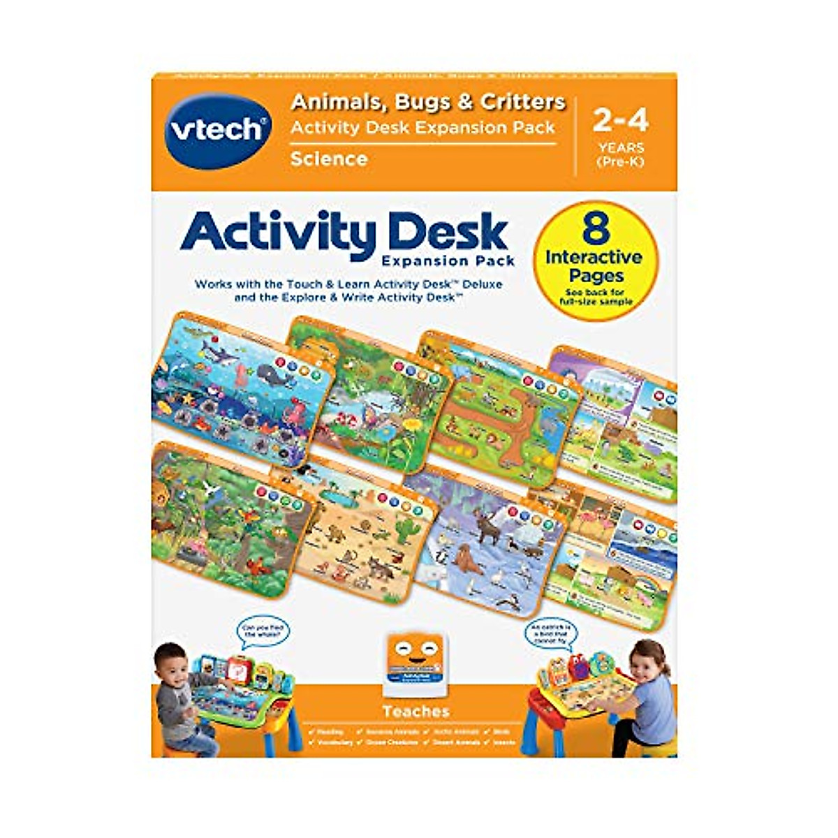 VTech Touch and Learn Activity Desk Deluxe Expansion Pack - Animals, Bugs and Critters