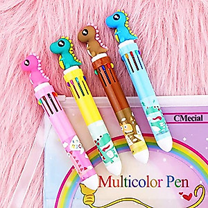 Cmecial Dinosaur Pens Set With Case, Pens Dinosaur for Boys Girls, Dinosaur Pen Set, Cute Pens, Multicolor Pen Dinosaur, Cute Pens For Kids