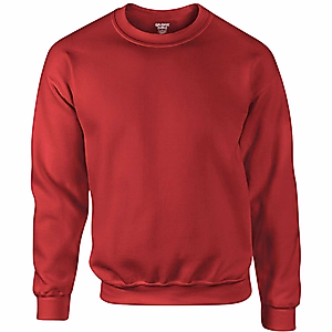 Gildan DryBlend Adult Set-in Crew Neck Sweatshirt (13 Colours) (L) (Cardinal)