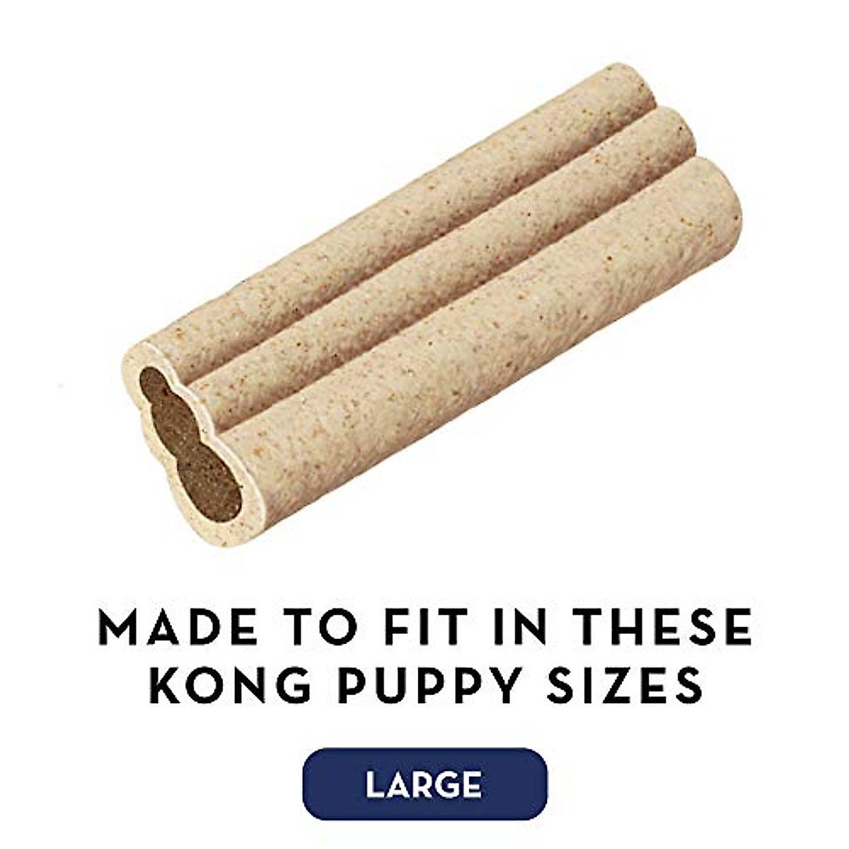 KONG - Puppy and Ziggies - Puppy Toys for Teething with Treats (Colors May Vary) - for Large Puppies