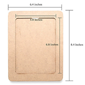 VHALE DIY Paint Your Own Picture Frame, 4 Sets of MDF Wood Photo Frames (5 x 7 inch) with Stand, for Children to Paint and Decorate, Classroom Arts and Crafts, Party Favors for Kids