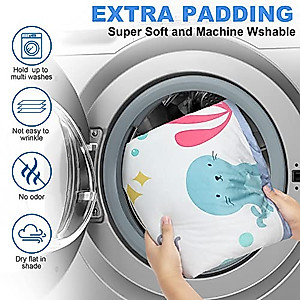 Baby Play Mat, Velvety Fabric Baby Play Gym Activity Center, Infant Play Mat W/ 6 Sensory 3D Toys + 1 Crescent Pillow for Tummy Time, Shower Gift Playmats for Baby and Toddler, 14 Oz Extra Padded Mat