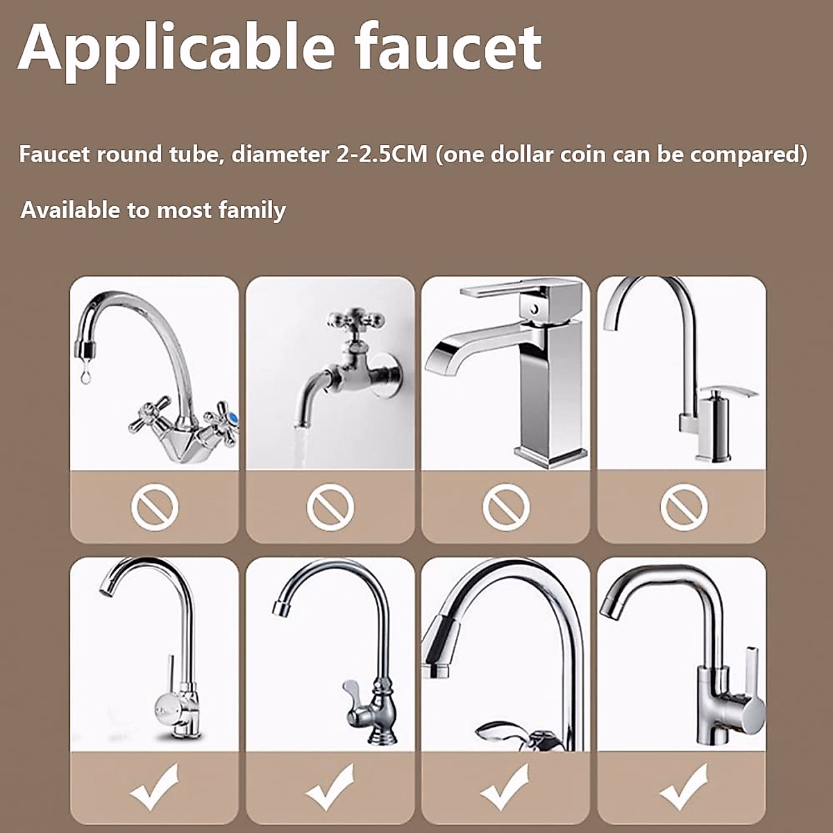 Sponge Holder for Kitchen Sink, Soap Dishcloth Brush Sink Caddy Drain Rack Aluminum Organizer for Kitchen Bathroom Accessories Compatible with Faucets 0.8-1.1 Inches in Diameter