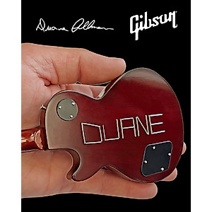 Duane Allman Gibson Les Paul Tobacco Burst "DUANE" Back Mini Guitar Model