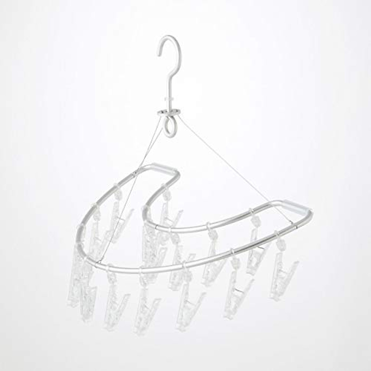 MUJI 02577742 Aluminum Wall Hanger, 16 Pinch / Approx. Width 17.7 x Depth 9.1 inches (45 x 23 cm)'