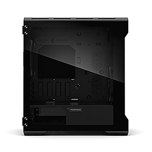 Phanteks (PH-ES314ETG_BK) EVOLV mATX Tempered Glass Edition Aluminum Exterior RGB LED Illumination Micro Tower Case, Satin Black