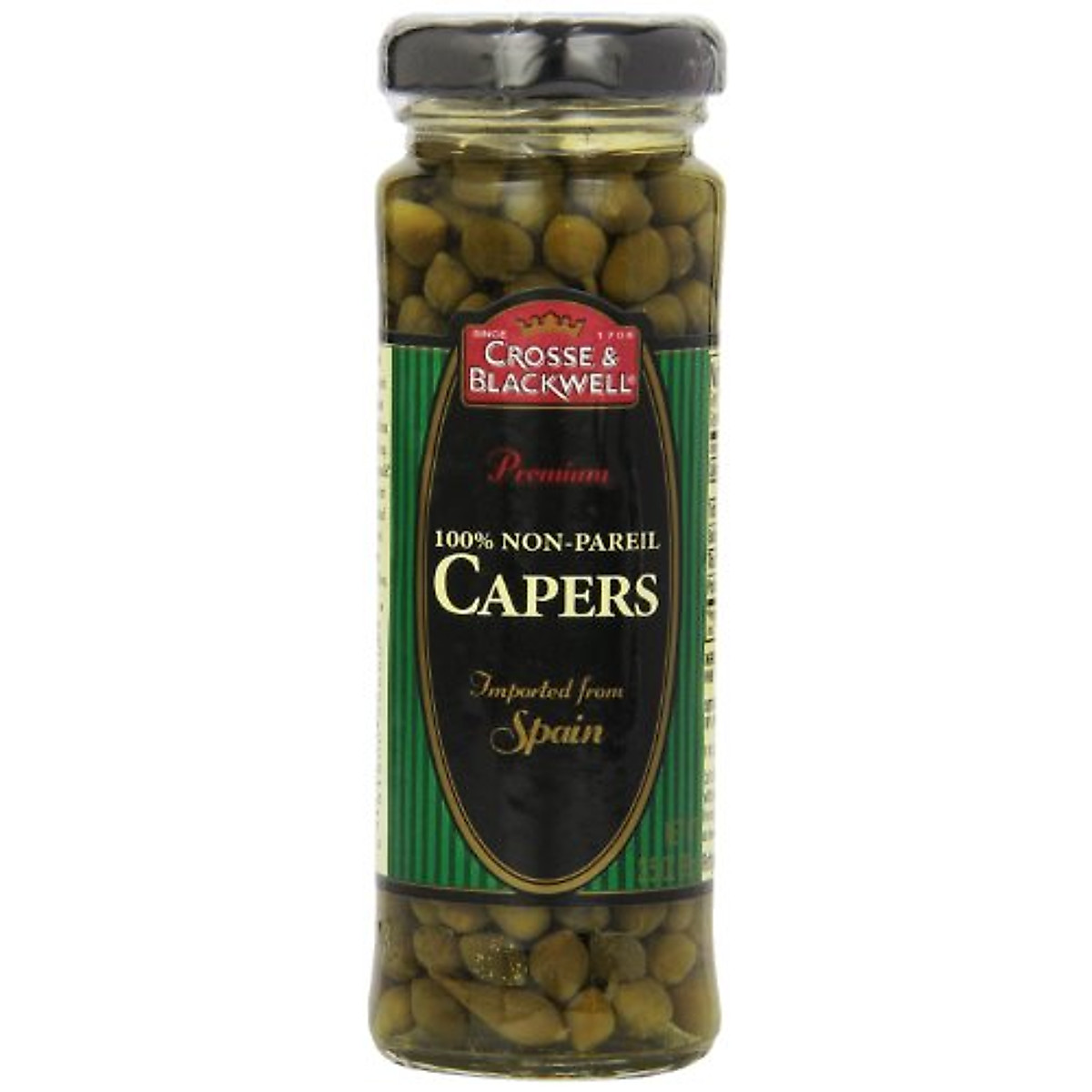 Crosse & Blackwell Premium 100% Non-Pareil Capers, 3.5 ounces