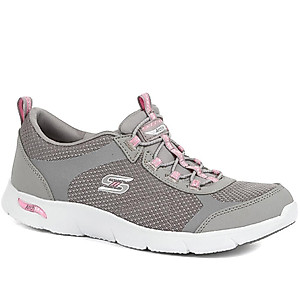 Skechers Arch Fit Refine - Her Best Grey/Pink 9 B (M)