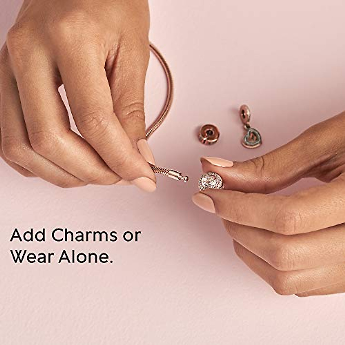 PANDORA Smooth Rose Clasp Bracelet