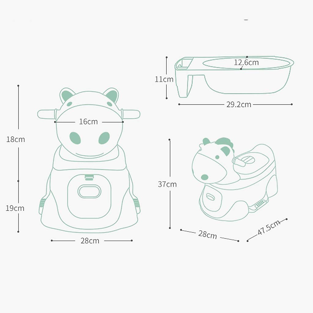 HONGFEISHANGMAO Potty Seat for Toddlers Potty Training Toilet with lid for Kids Potty Chair for Boys Girls Kids Toddler Convertible Potty Trainer Baby Toilet Training Toddler Potty Training