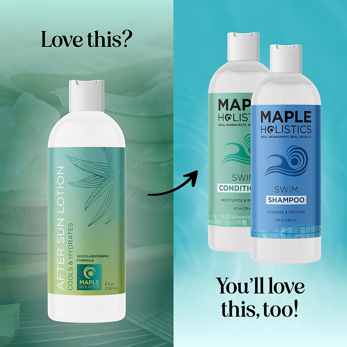 After Sun Lotion with Aloe Vera - Ultra Cooling Aloe Vera for Sunburn Hydration with Cocoa Butter & Rosehip Oil - Hydrating Aloe Lotion After Sun Moisturizer for Dry Skin with Hyaluronic Acid