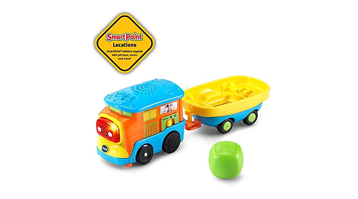 VTech Smart Wheels Motorized Freight Train for Kids | Learn & Play